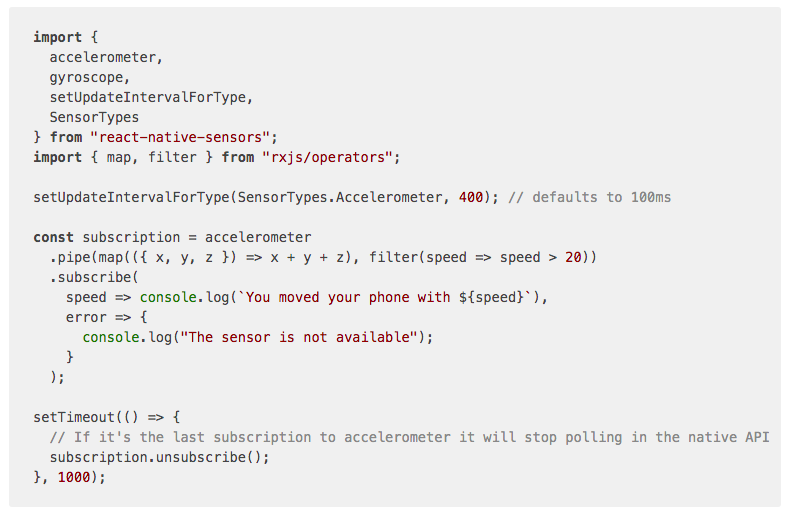 #ReactNative sensors #library usage - https://t.co/E9Nl6ErvmU - It is ...