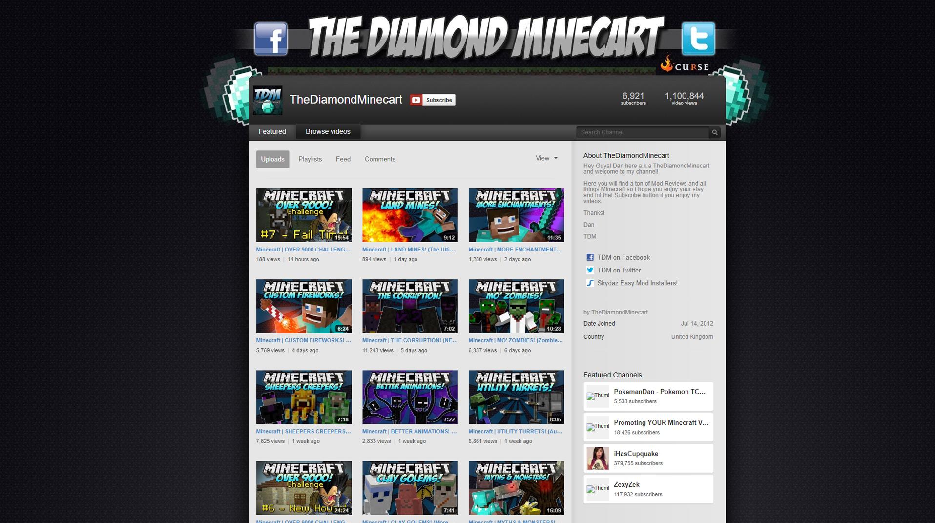 The Diamond Mine Cart Channel