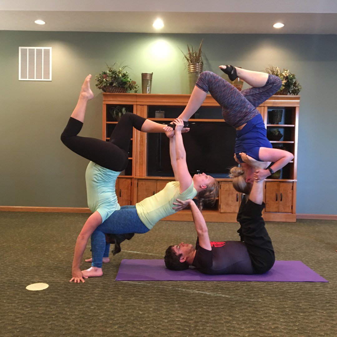 Hard Yoga Poses For Three People