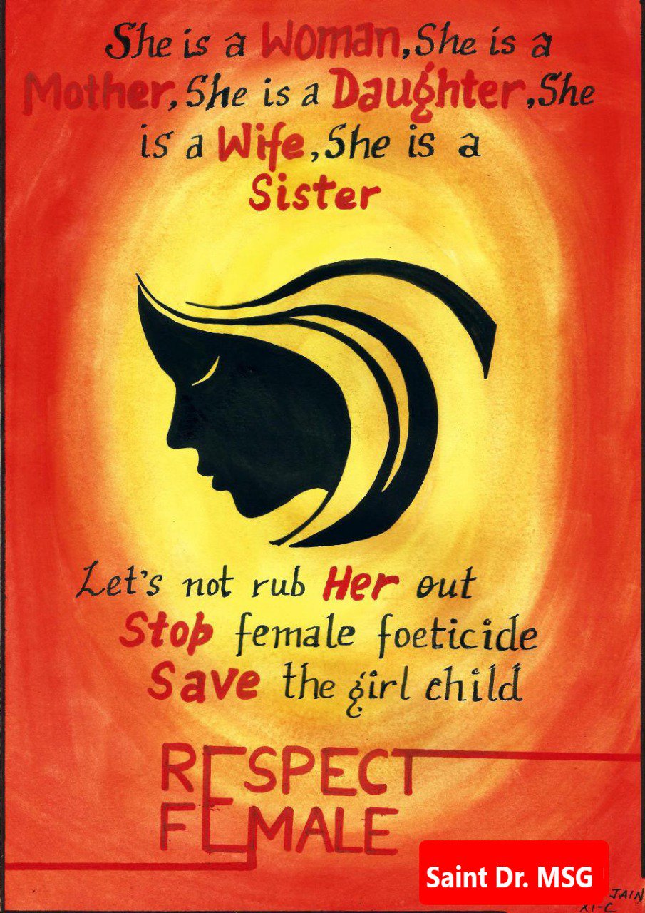 Female Foeticide Poster Making