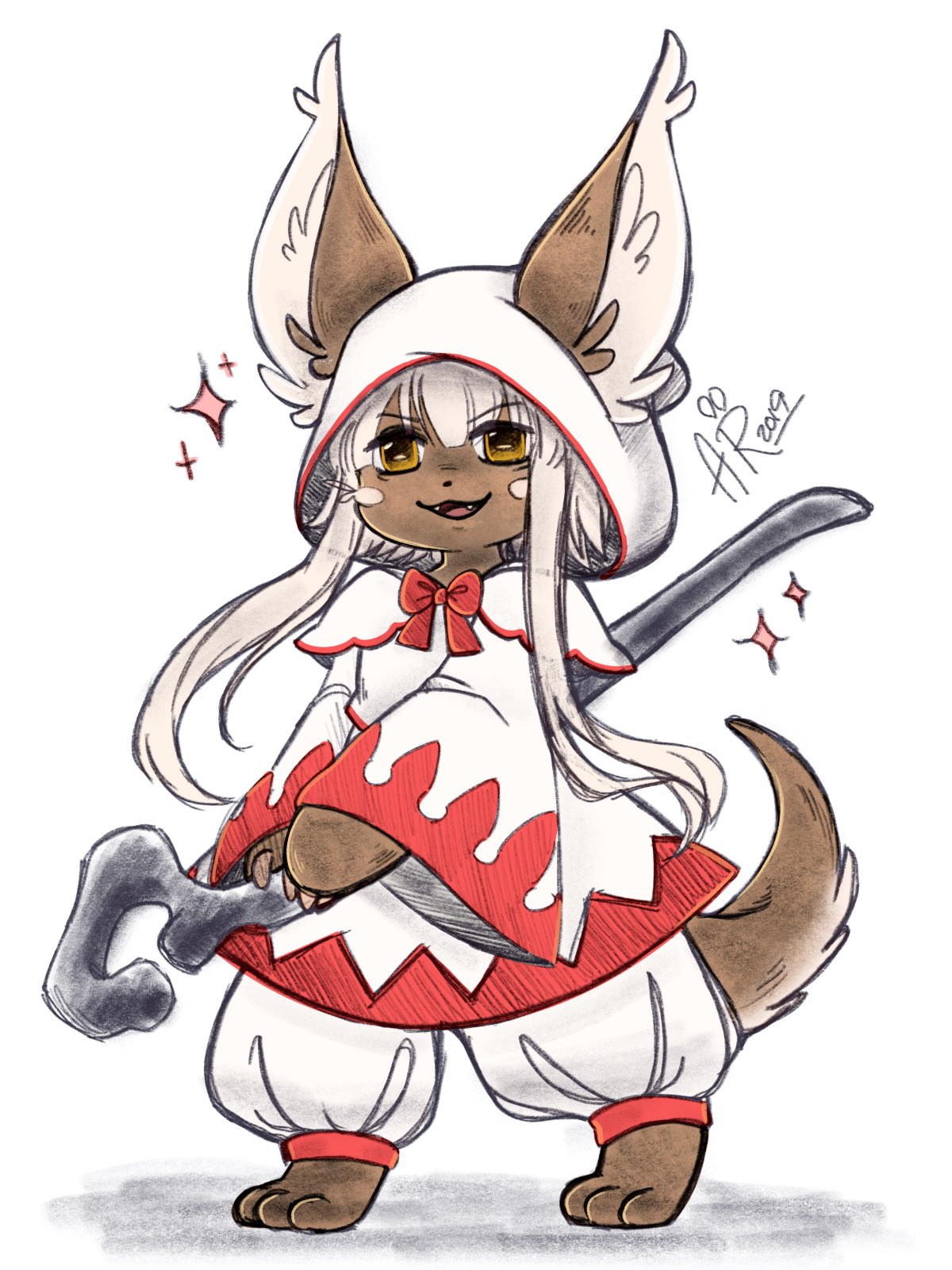 AliceRiddleArt on Twitter: "Sketch for one of my patrons. #nanachi as a white mage #finalfantasy ...