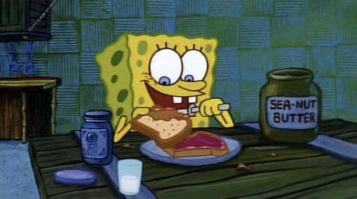 Spongebob Eating Dinner