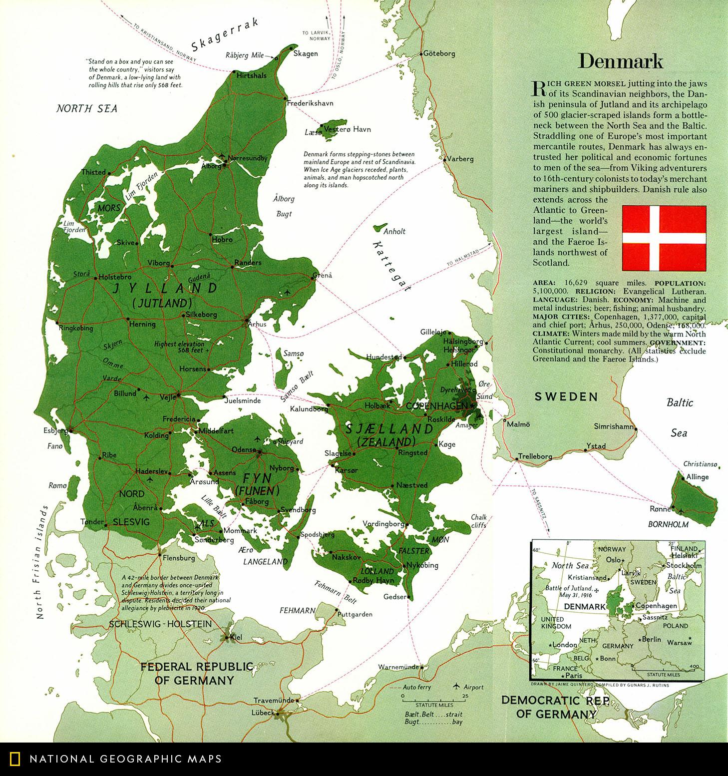 Jutland Peninsula On Map