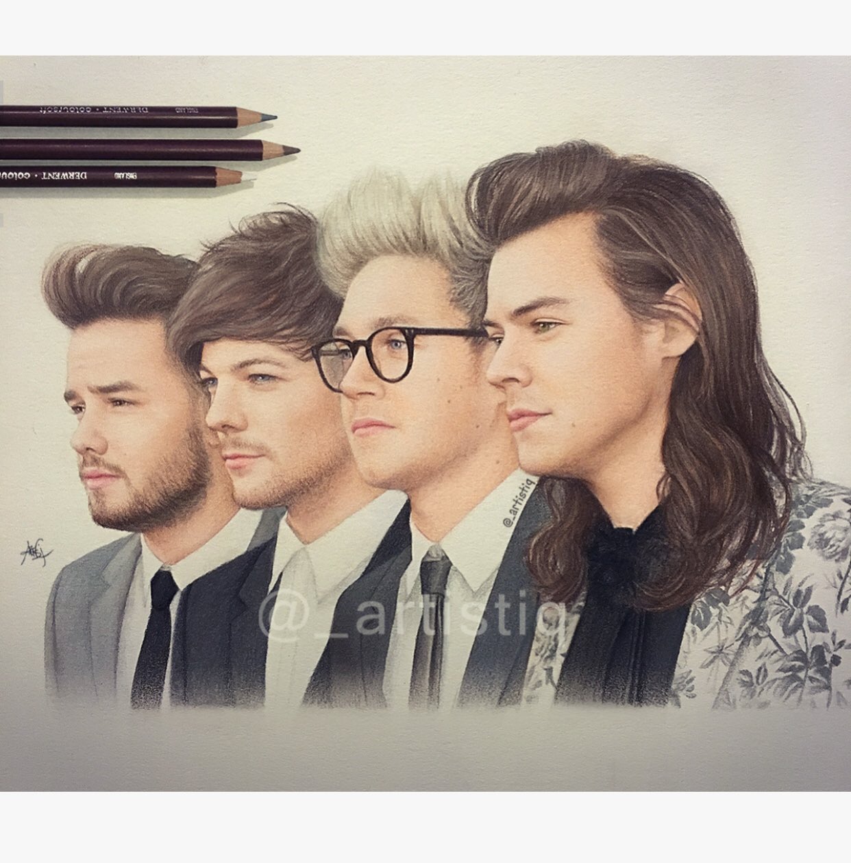 One Direction Drawing Liam