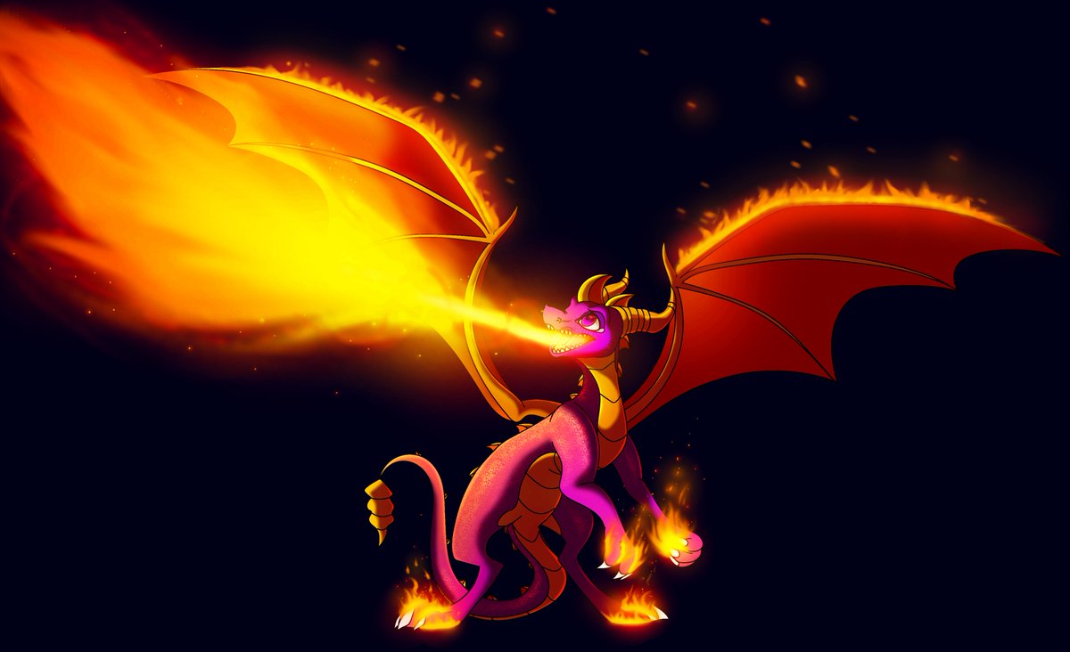 Flame And Spyro