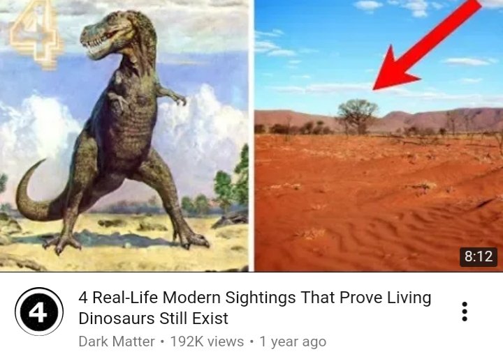 Real Sightings Of Dinosaurs