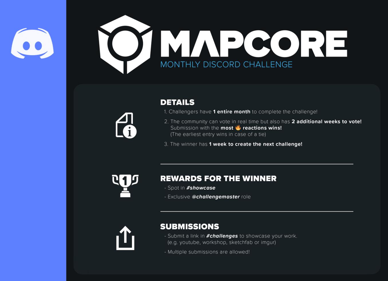 Mapcore on Twitter: "Mapcore's Discord is launching monthly community challenges starting ...