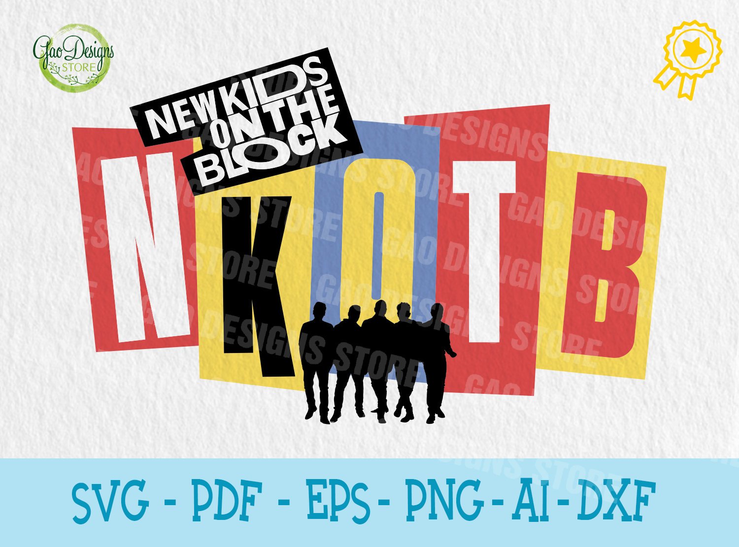 New Kids On The Block Logo Retro New Kids On The Block