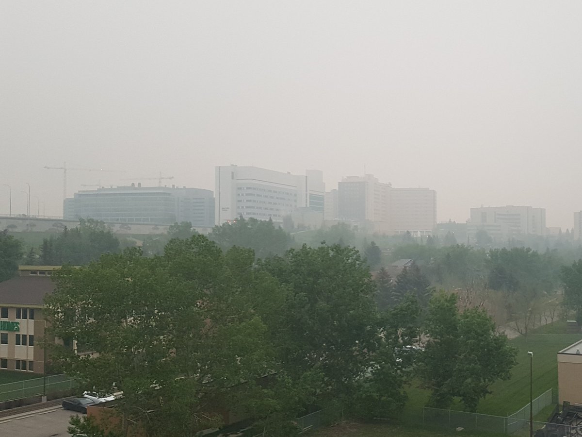 Yikes, we are at an air quality index of 10+ in yyc this morning. Let ...