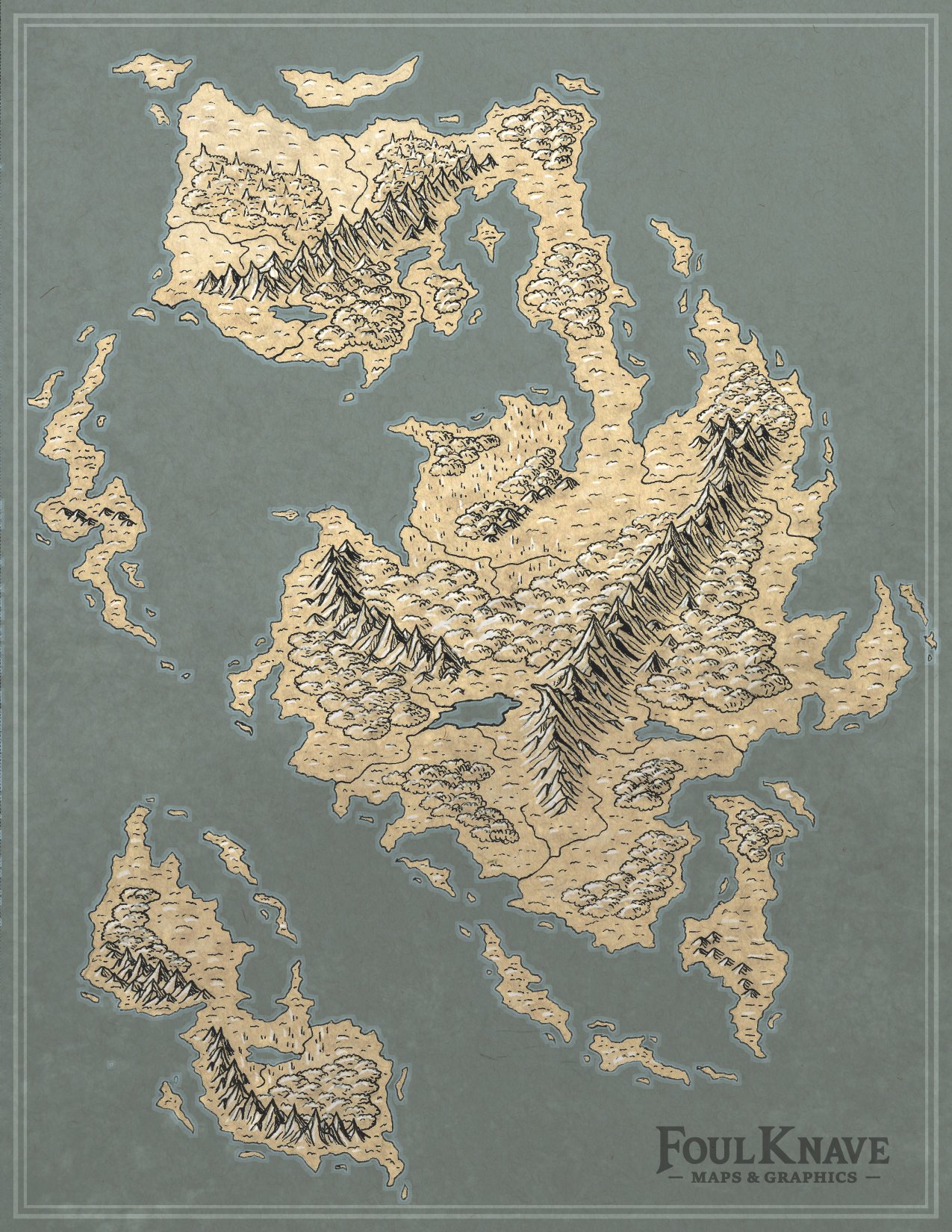 Random Continent Map Generator