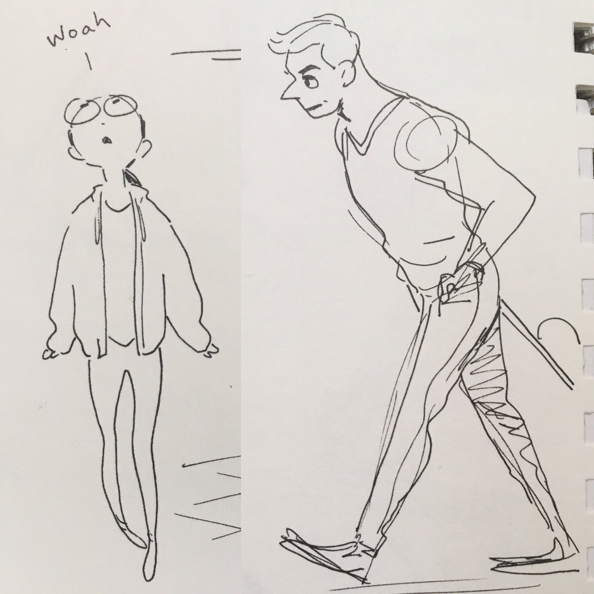 I basically draw rough comic book versions of film scenes o」Natalie ...