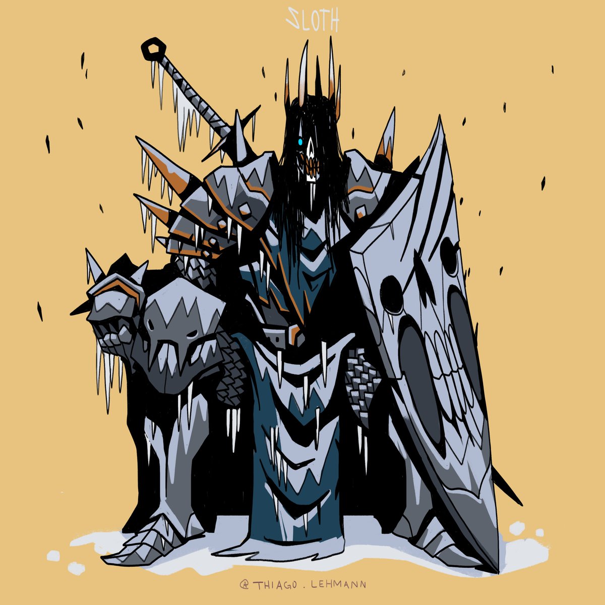 「SLOTH, from my 7 deadly sins project. #」|Thiago Lehmann (2Minds)のイラスト