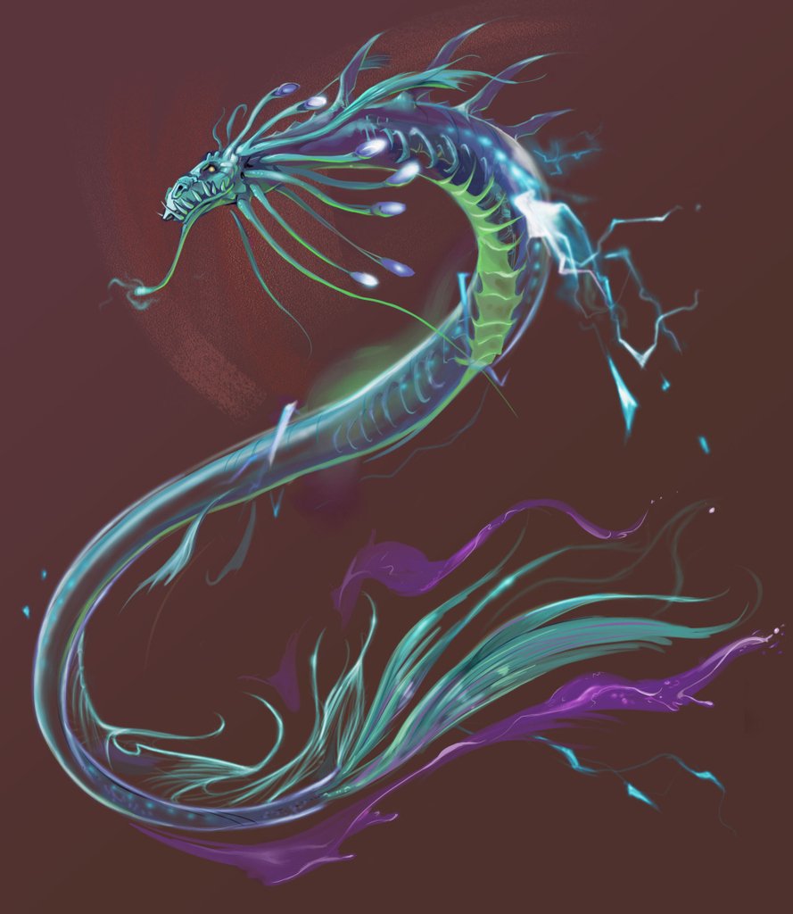 Mana Wyrm Drawing