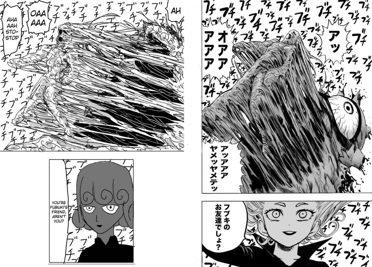 [Manga spoiler] Comparison of Fubuki's panels in chapter 109 of the ...