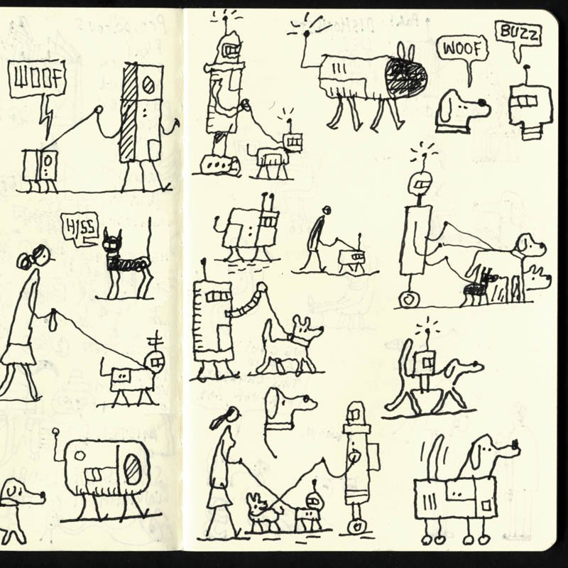 Life for the science fiction writer' (for yesterday's @guar」Tom Gauldの漫画