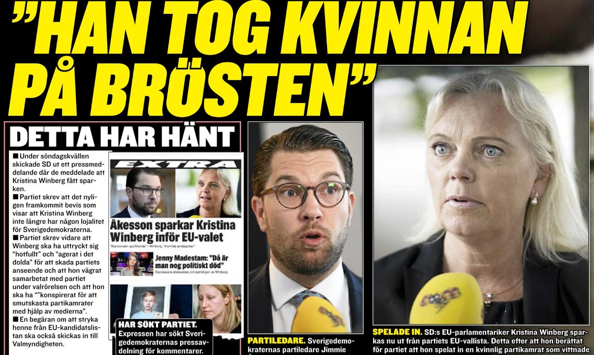 Jari Lairolahti on Twitter: "Jimmie Åkesson visar i handling att SDs kvinnosyn är medeltida och ...
