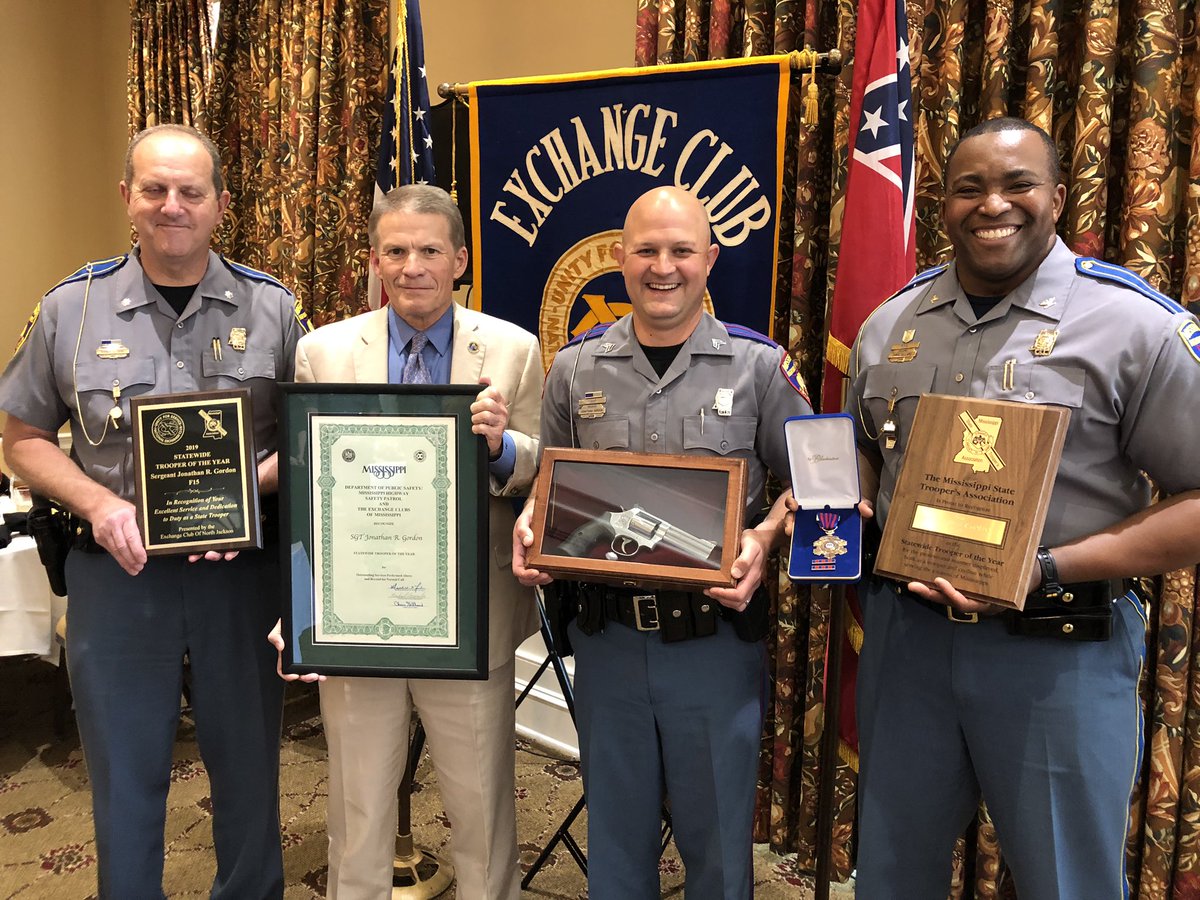 .MSHwyPatrol Trooper of the Year Sgt. Russ Gordon, second from left ...