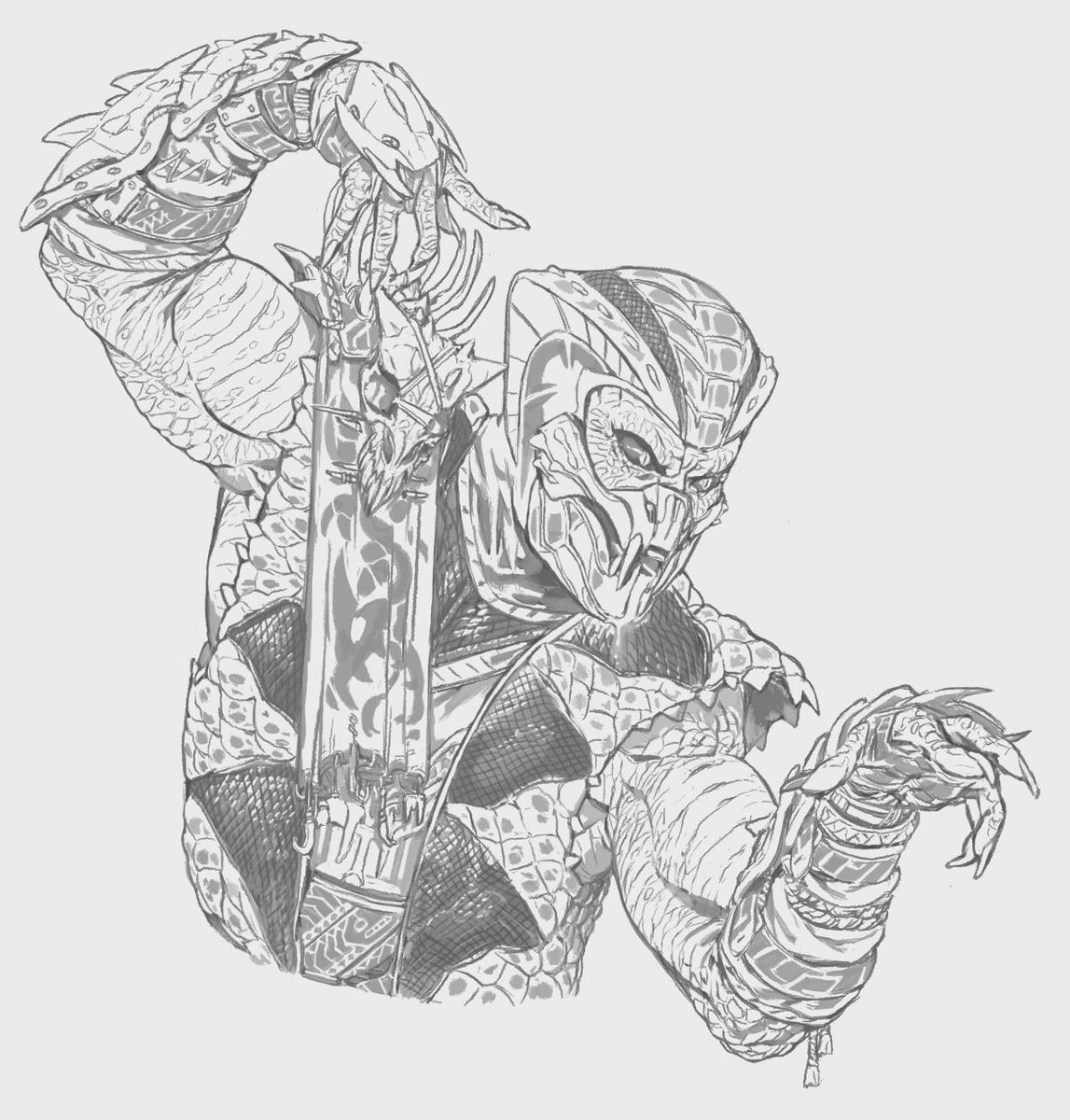 Reptile Mortal Kombat Drawing