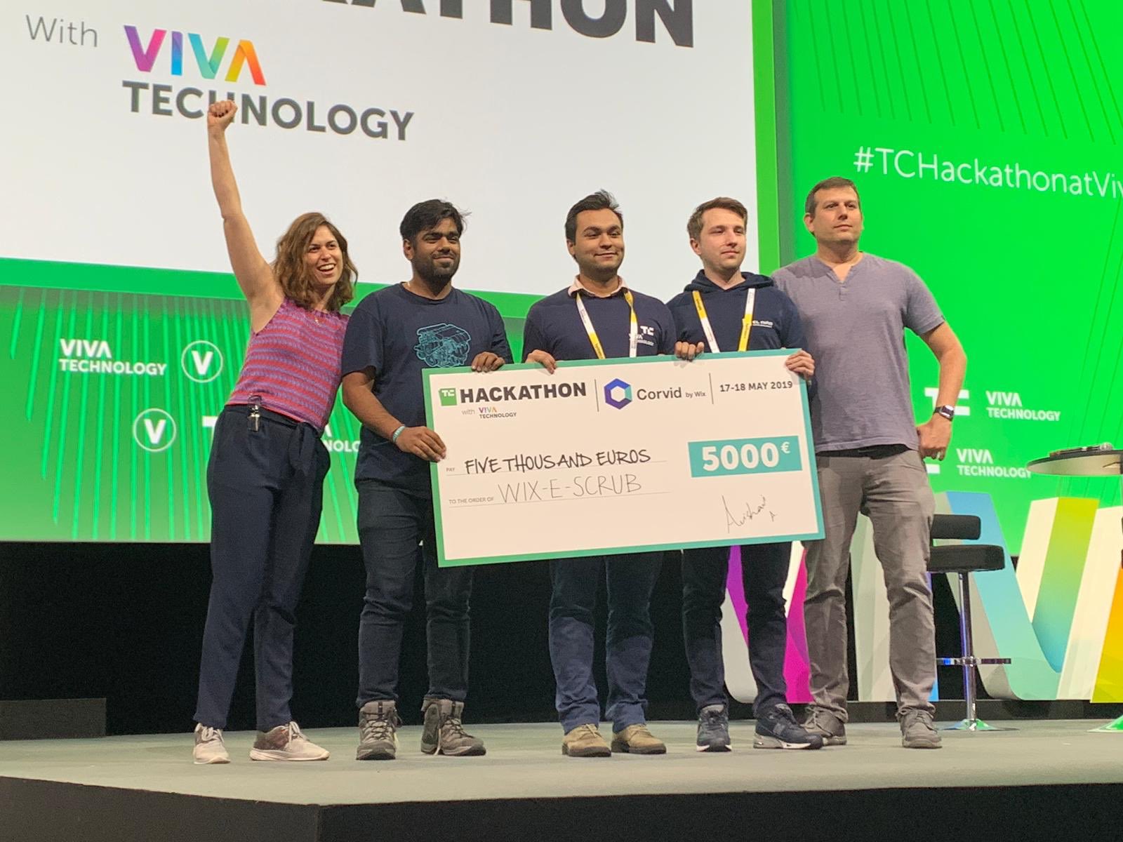 Mor Gilad on Twitter: "The winners in the Corvid challenge on @TechCrunch hackathon at @VivaTech ...
