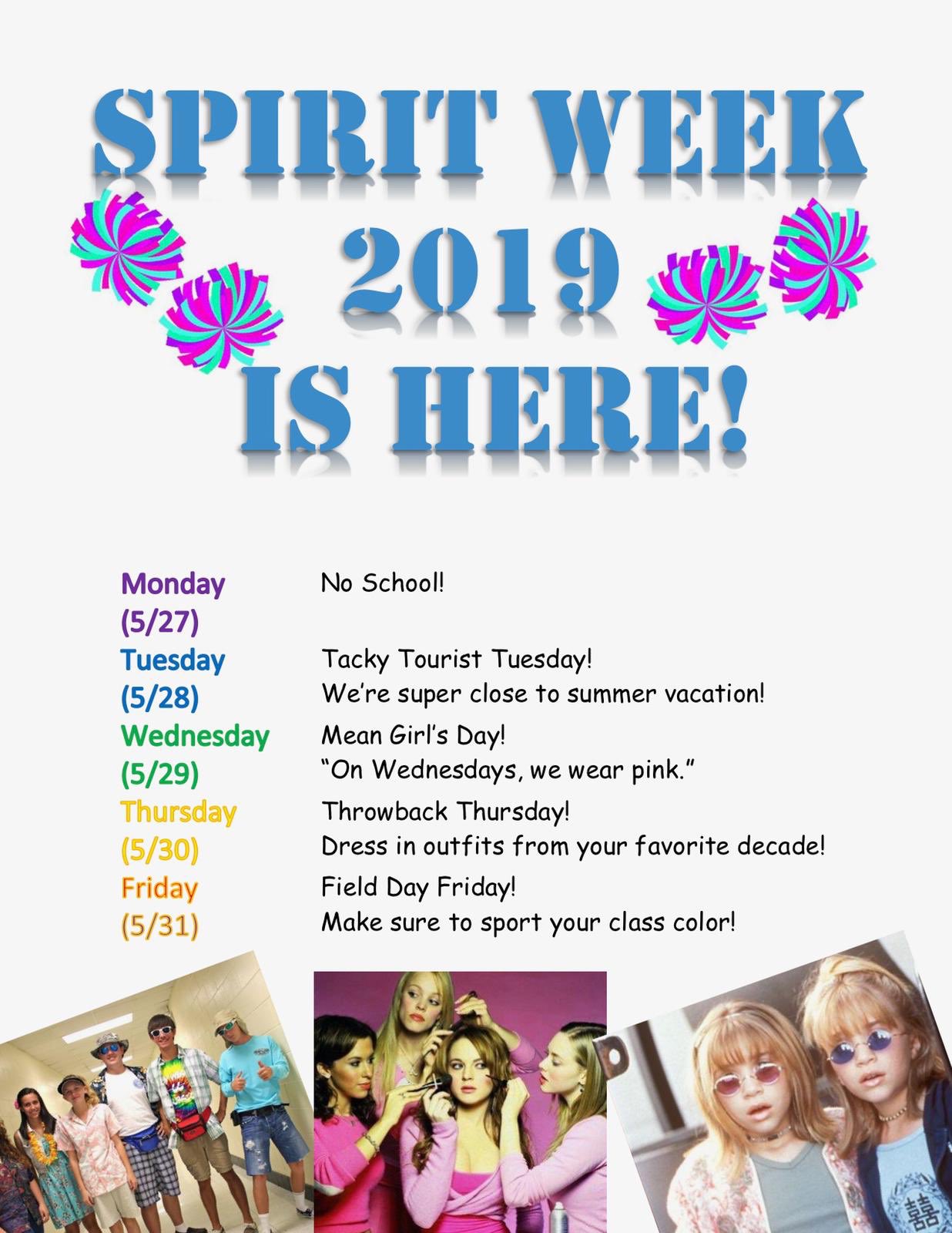 Throwback Thursday Outfits Spirit Week Girls