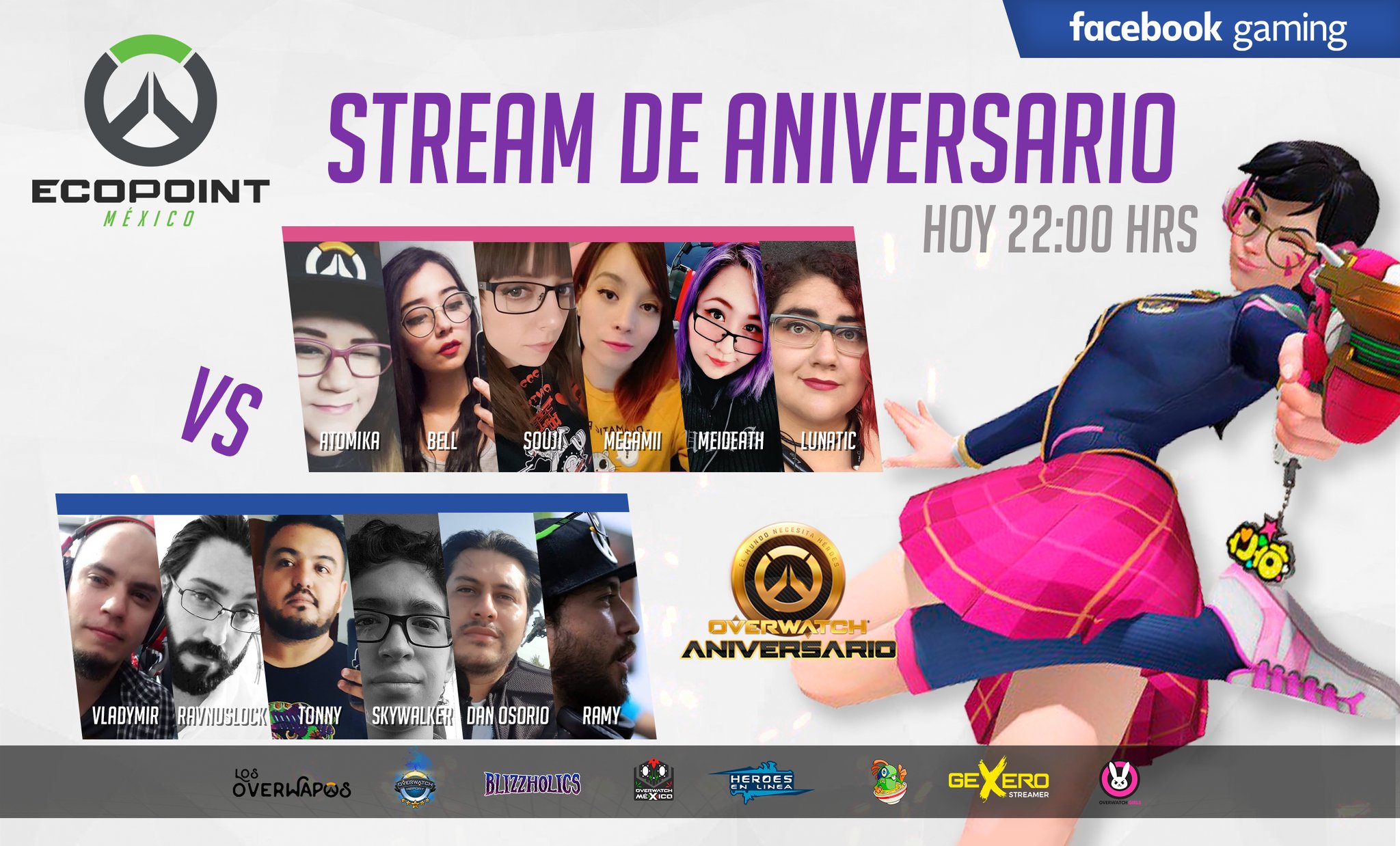 Ecopoint Mexico on Twitter: "Ven y celebra 3 años de @OverwatchLatAm junto a varios ...