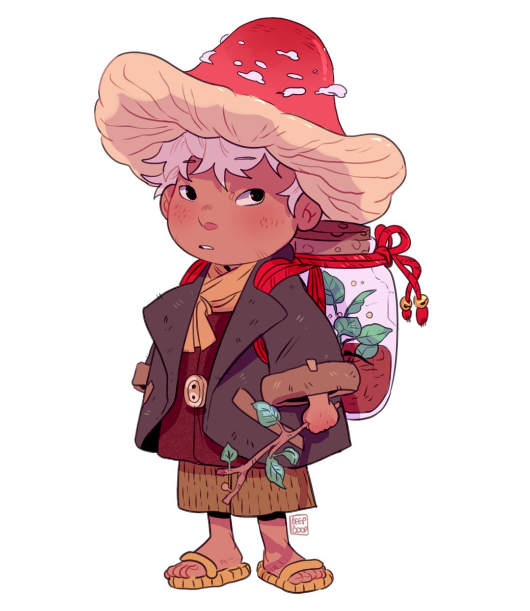 「A smol oc I drew...his name is Mush?? 」|Bee🐝🐛🌿 のイラスト