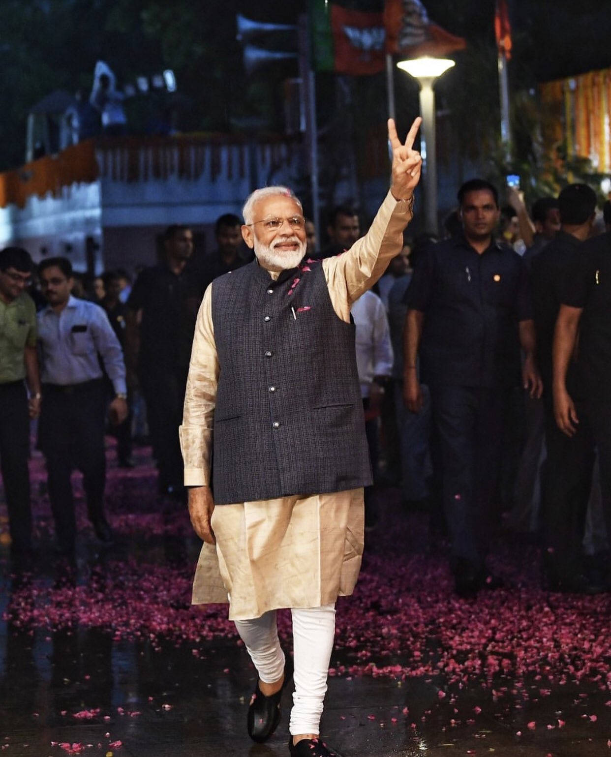Narendra Modi Standing Full Size Photo