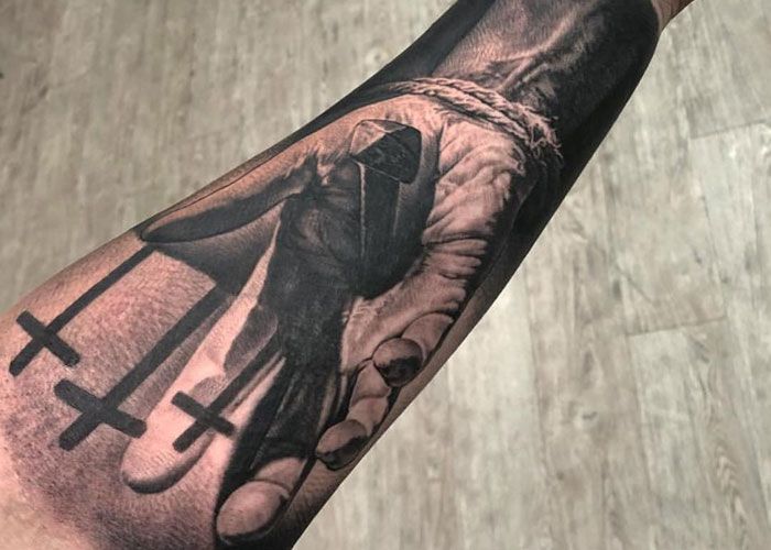 Outside Forearm Tattoo For Men
