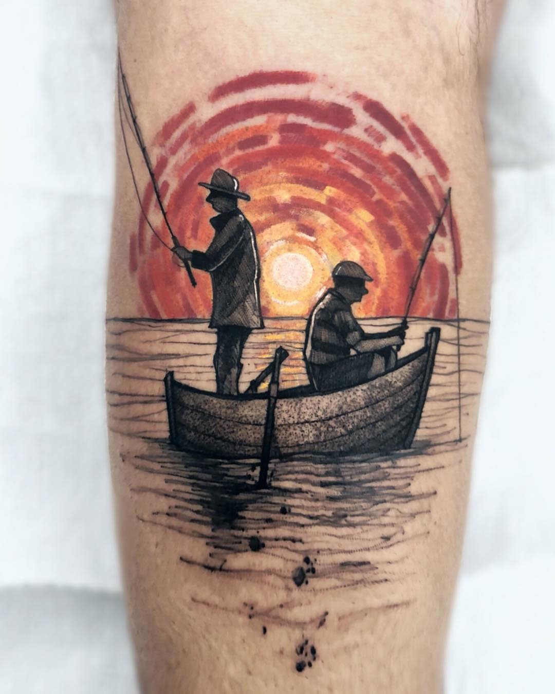 Fishing Pole Tattoo Designs