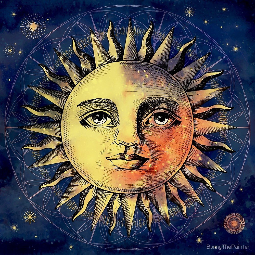 Medieval Sun Face