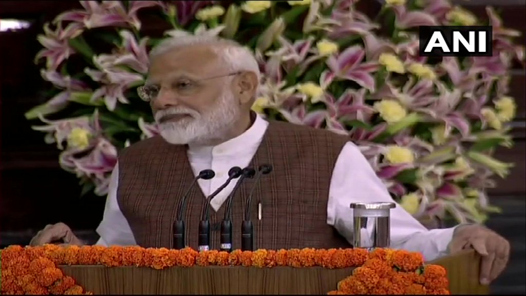 Narendra Modi: PM Narendra Modi addressing NDA parliamentary meeting ...
