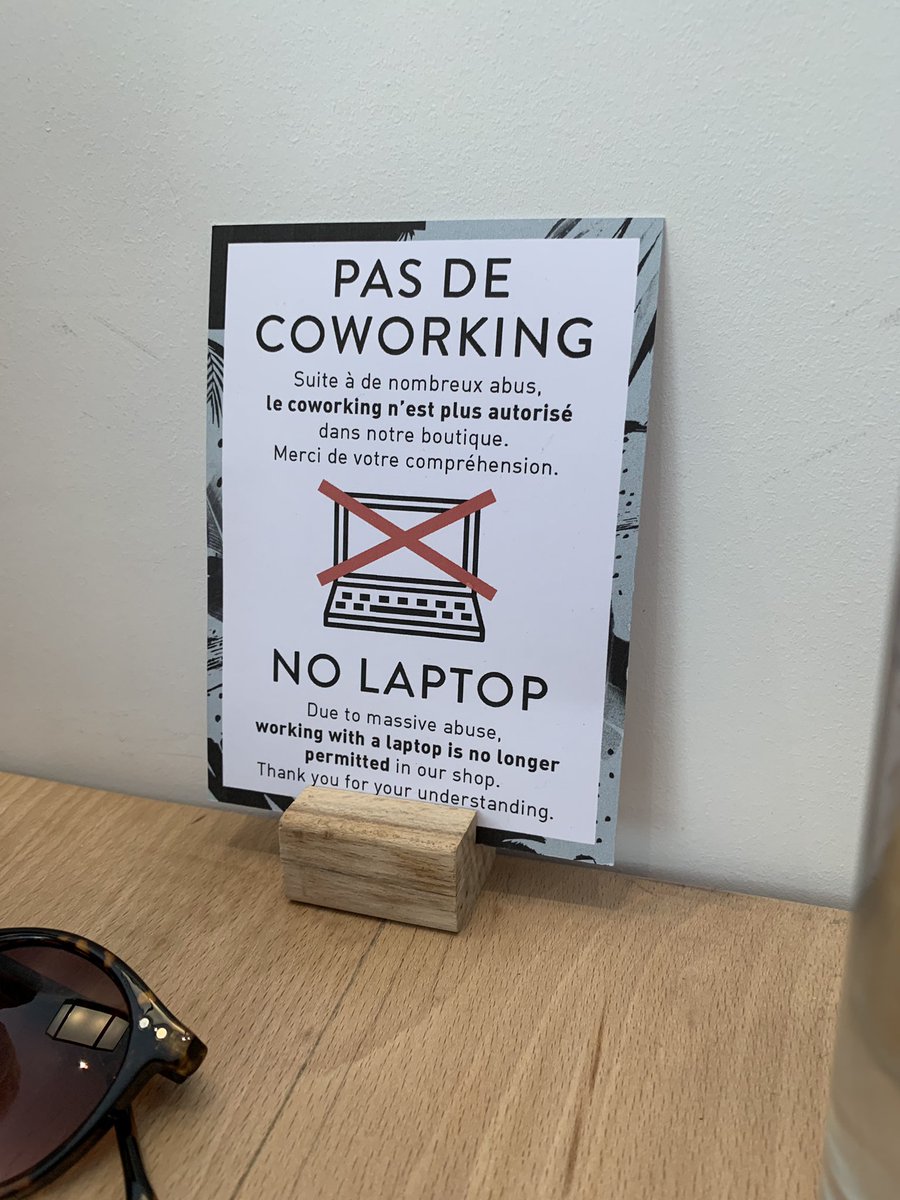 No Laptop Sign