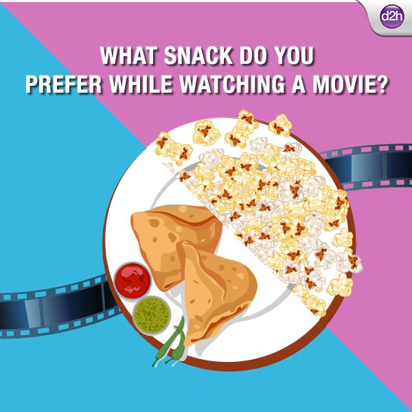 d2h on Twitter: "What is your go-to snack on a movie night with friends ...