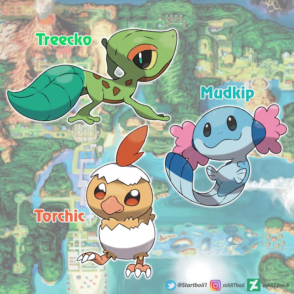 Treecko And Mudkip