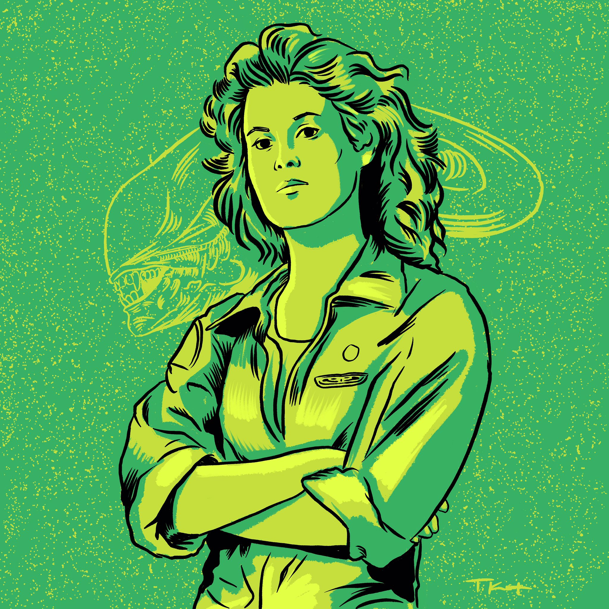 Ripley Alien Drawing