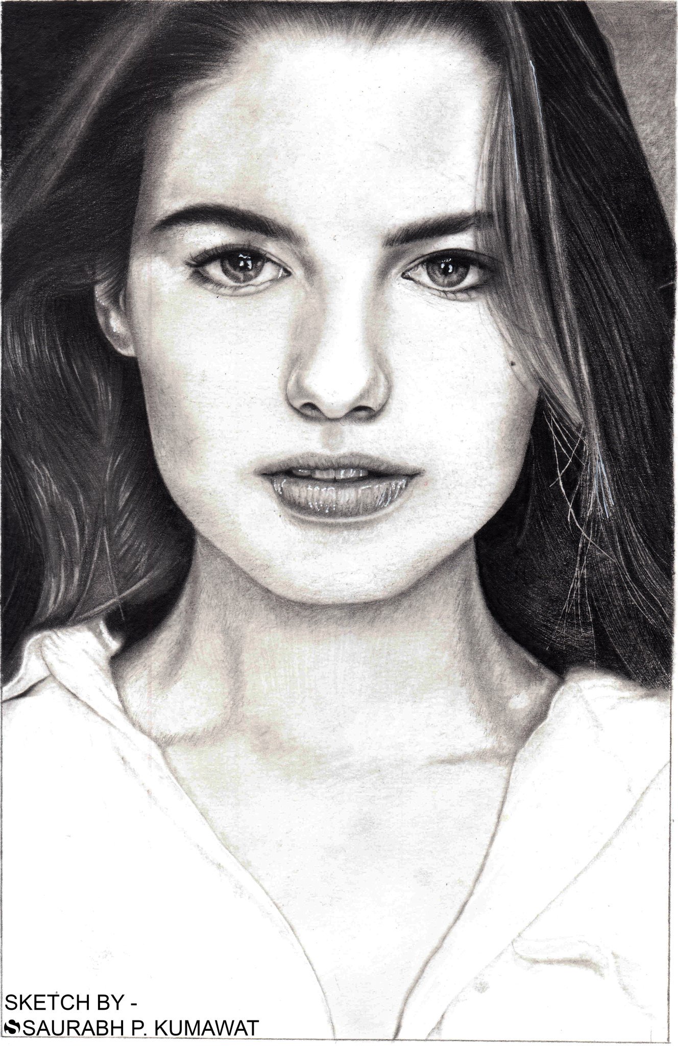 Theartman On Twitter: "Beautiful Model Pencil Sketch By # ...