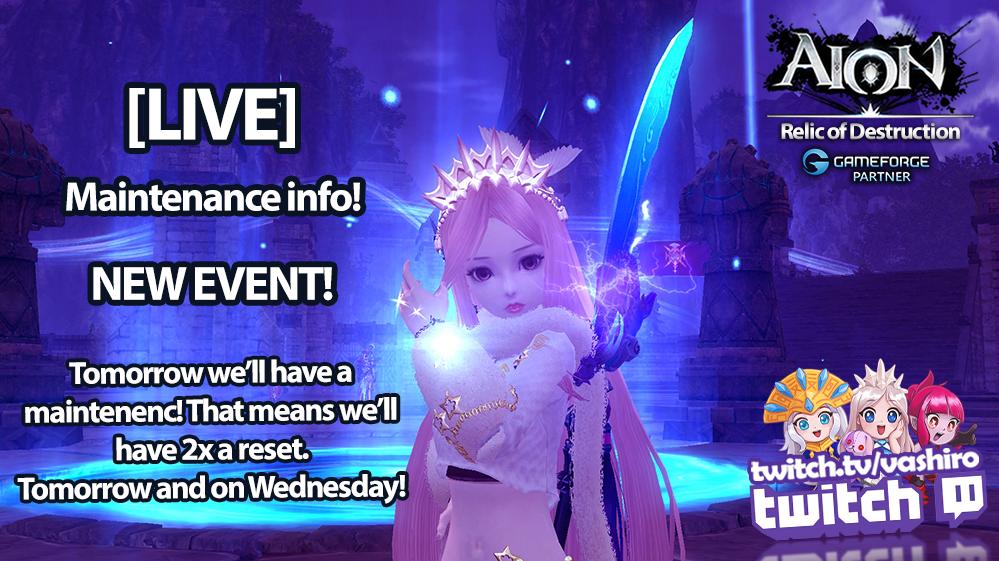 Vashiro on Twitter: "🔴[LIVE] https://t.co/Mi3oeaGv5S with @Aion_FreeToPlay @Gameforge! ID Rush ...
