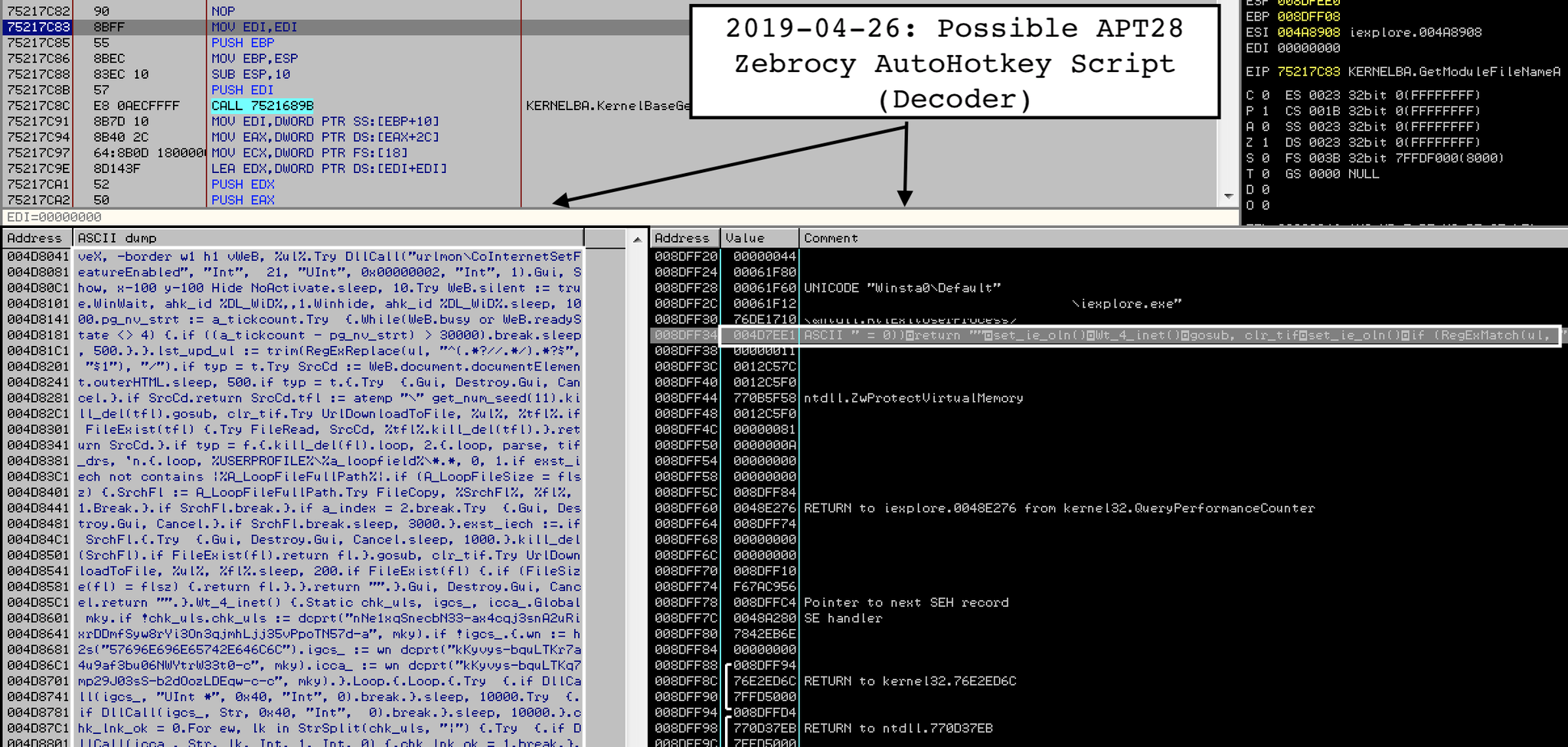 Vitali Kremez on Twitter: "2019-05-27: Possible #APT28 #Zebrocy ...