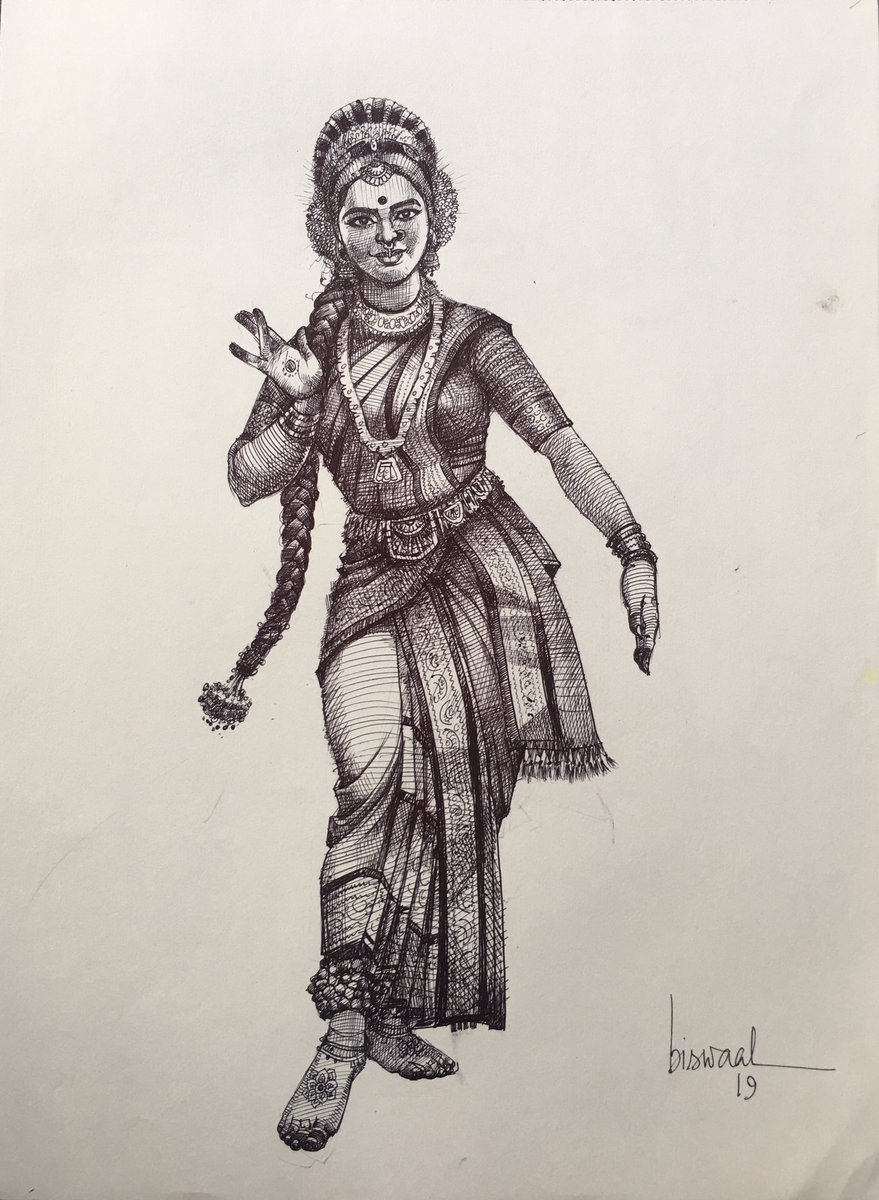 Kuchipudi Dance Drawings