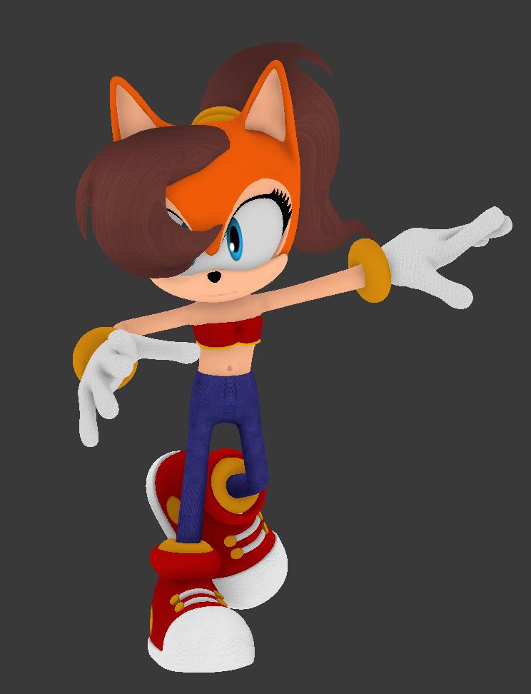 Sonic Tiara Boobowski 3d