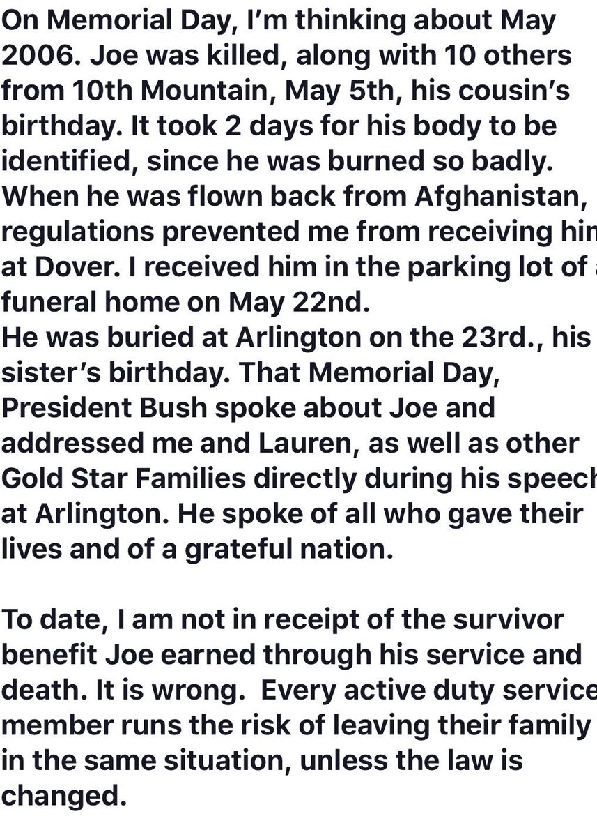 Posted with permission from Gold Star Wife Kristen Fenty, widow of Lt ...