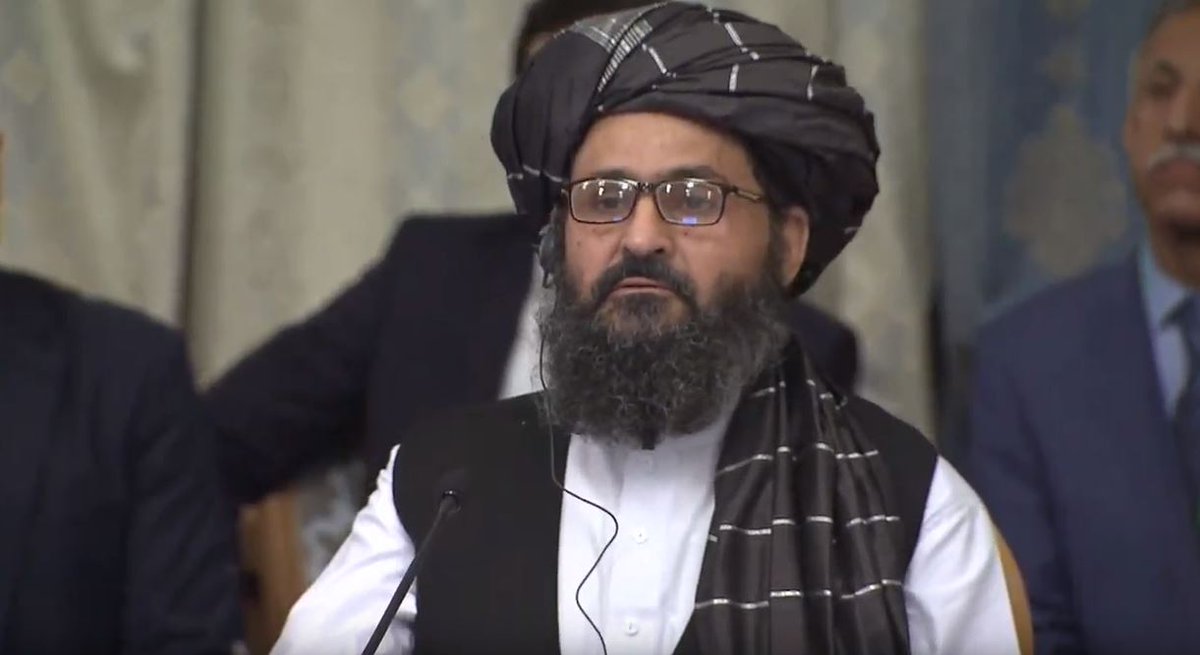 Abdul Ghani Baradar Iran Hosts Taliban Leader As Peace Talks In Qatar