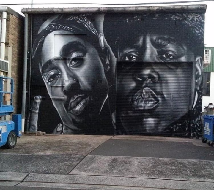 Tupac And Biggie Graffiti