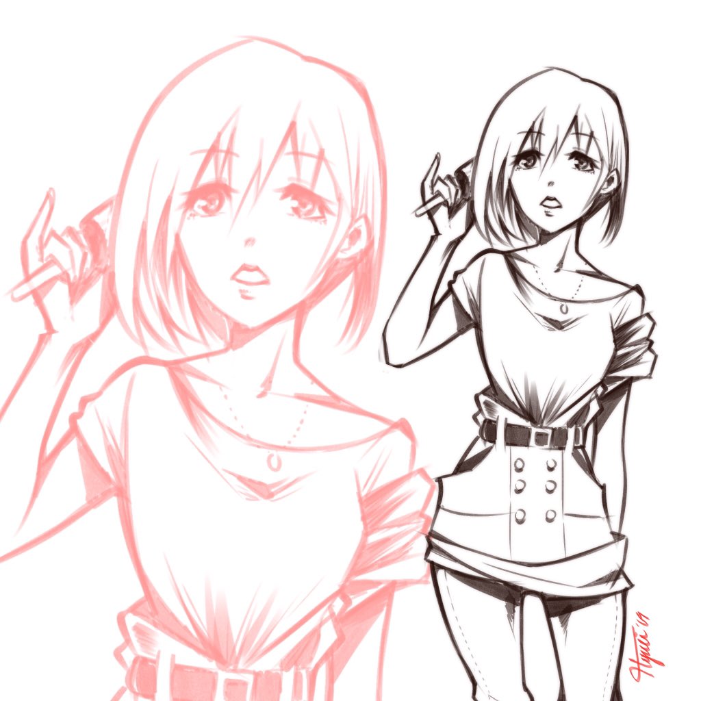 Kingdom Hearts Kairi Drawing