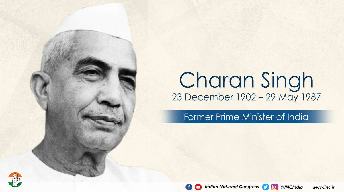 Chaudhary Charan Singh, popularly known as the champion of India's ...