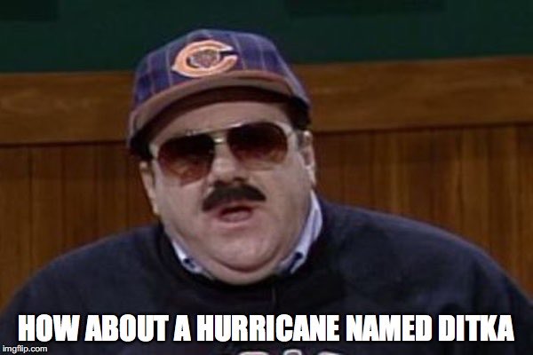 Coach Ditka Vs A Hurricane