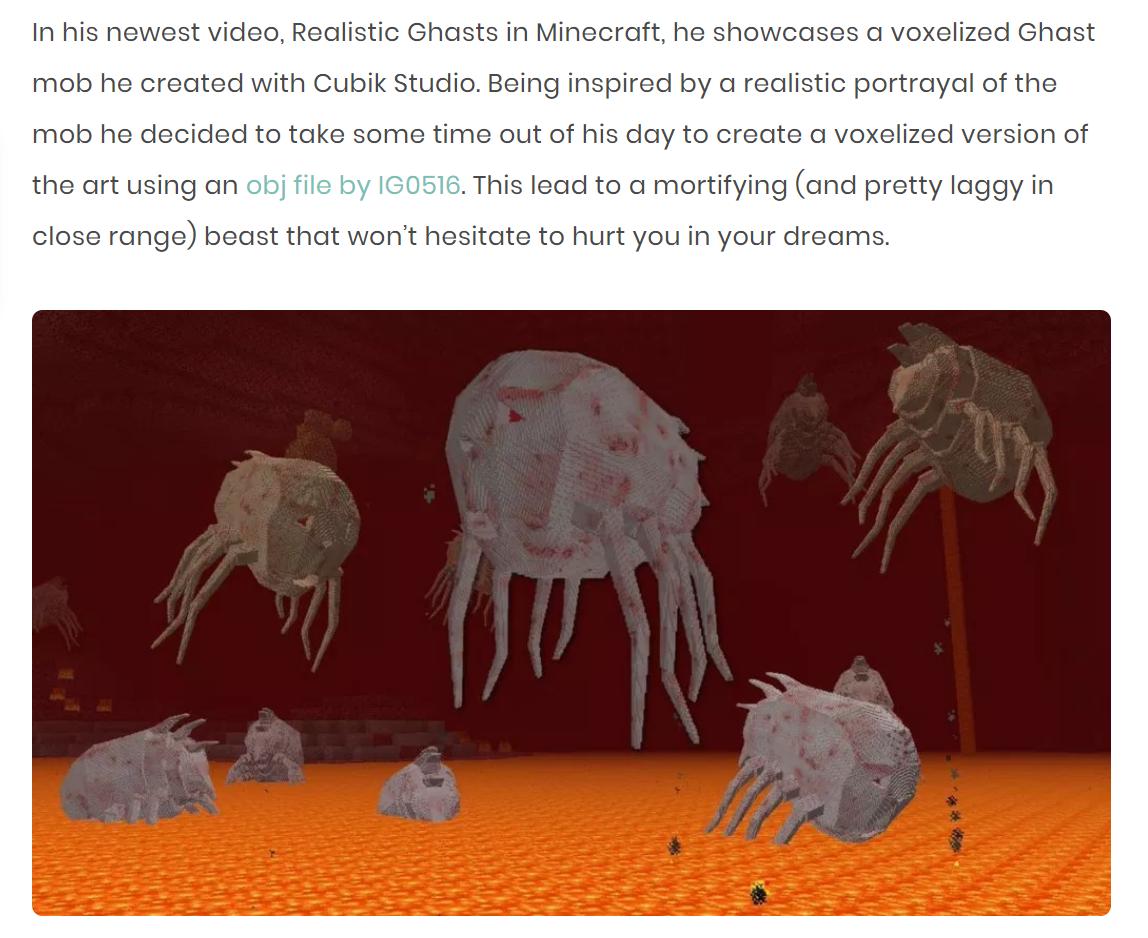 Realistic Minecraft Ghast