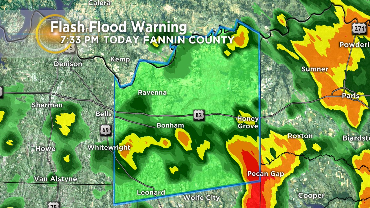 North Texas: FLASH FLOOD WARNING is in effect for parts of North Texas