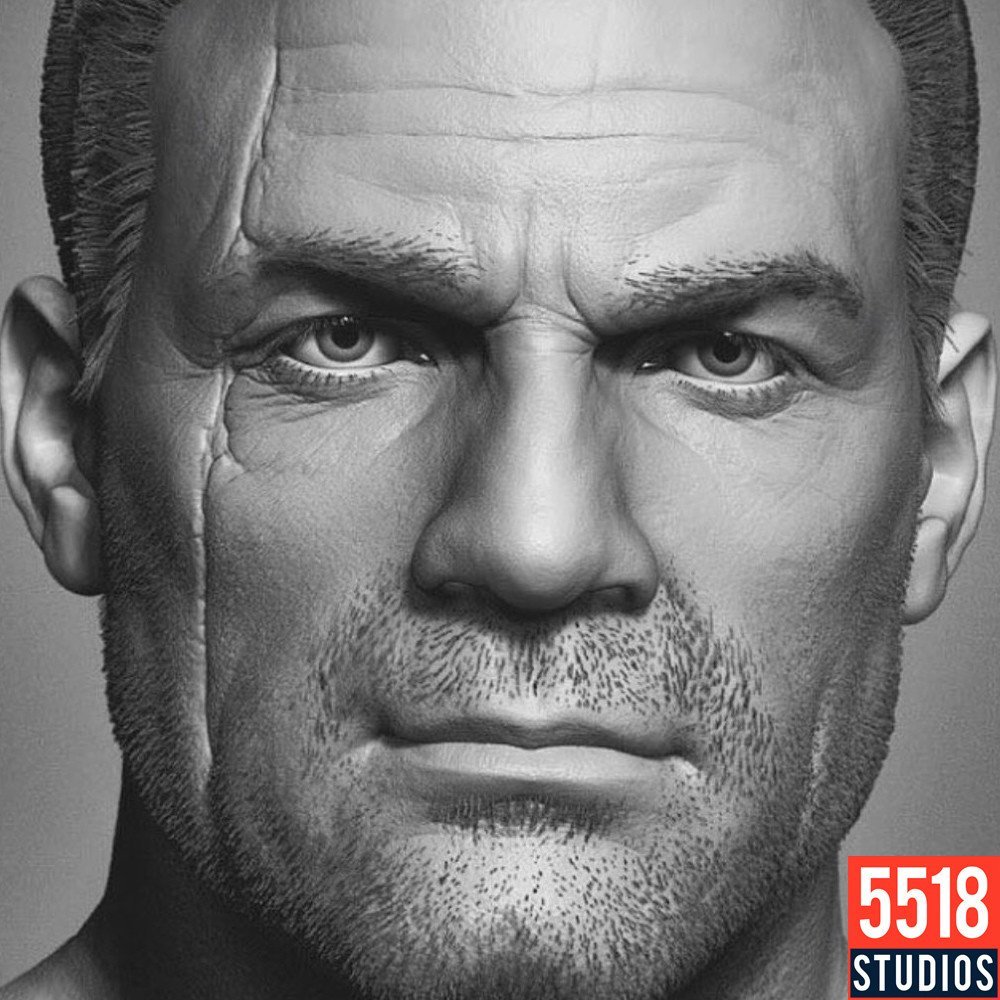 Handsome Scarred Face