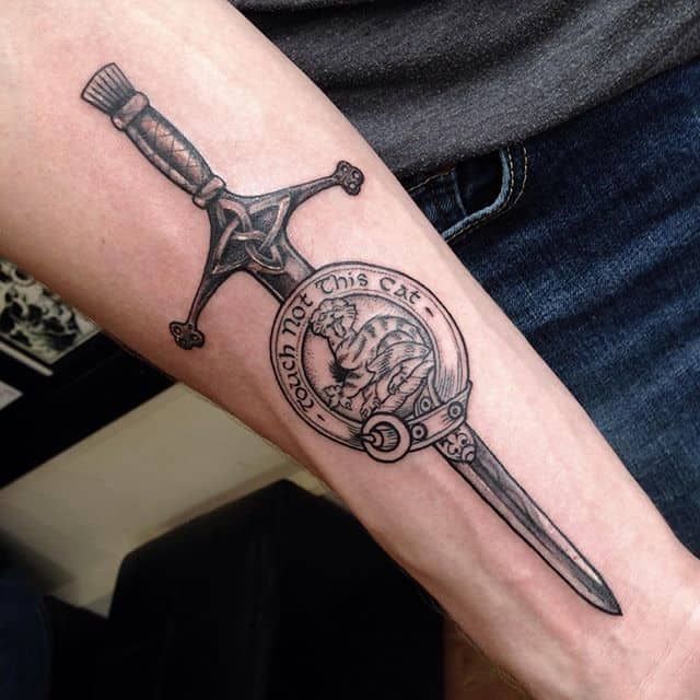 Scottish Sword Tattoos
